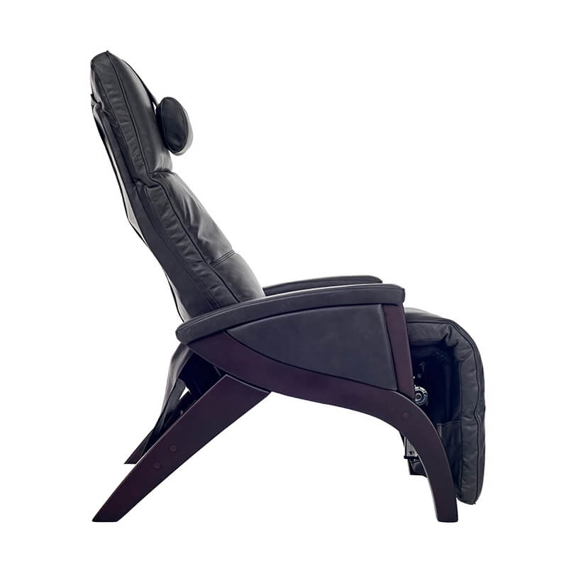 Svago Newton Zero Gravity Recliner Grey Dark Walnut